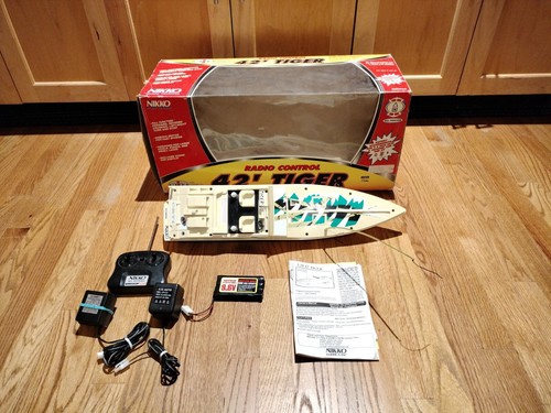 Nikko Vintage 42' Tiger RC Remote Control Boat Tested and Working | eBay