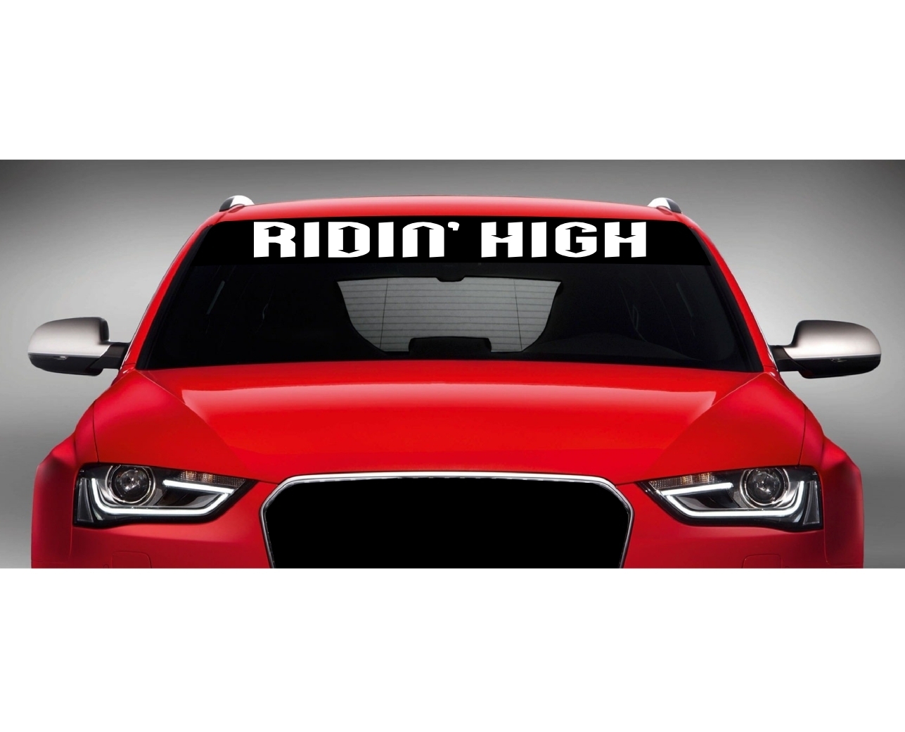 40" Ridin' High Car Decal Sticker Windshield Banner 4x4 Lifted Truck 20 ...