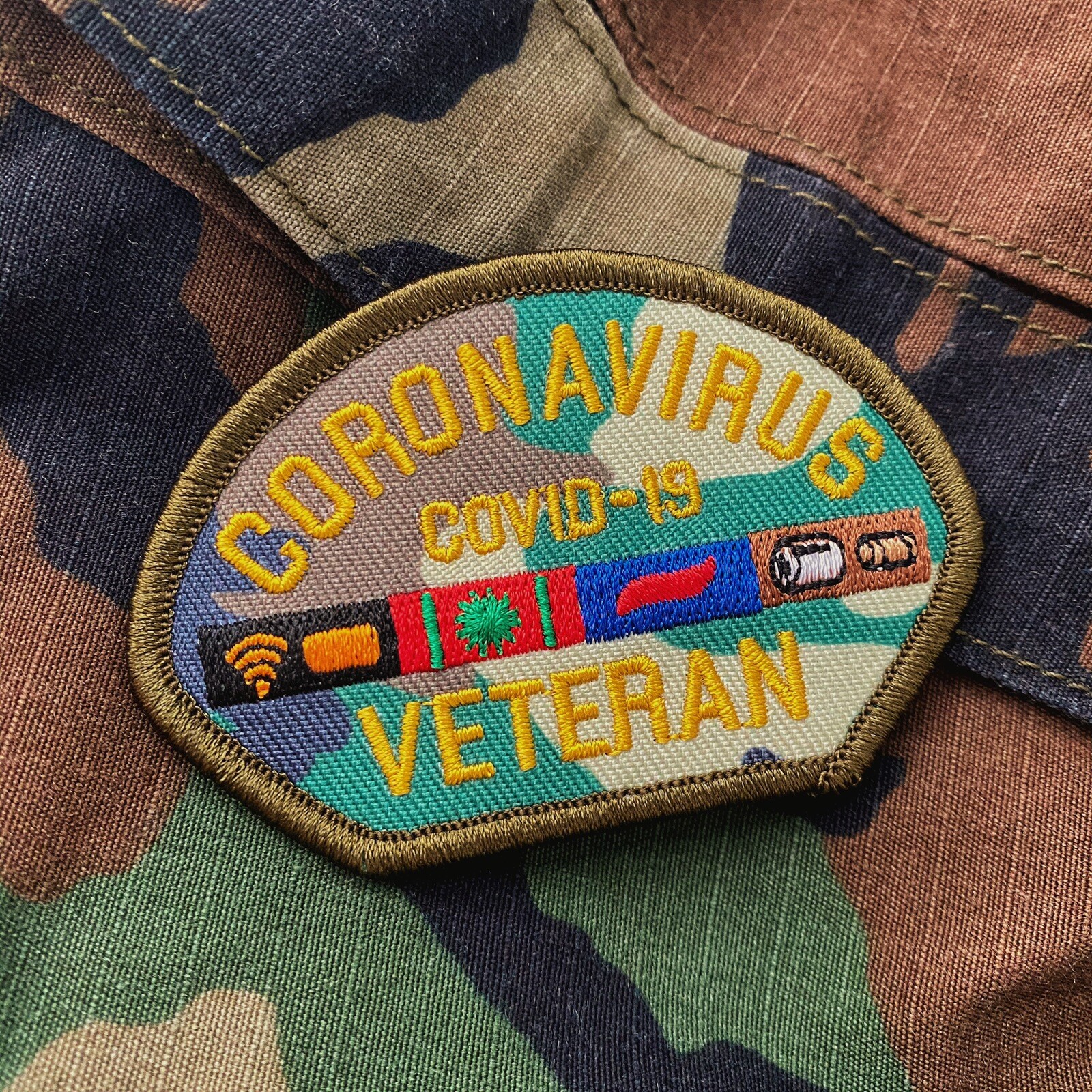 Dangerous Goods Coronavirus Veteran Military Morale Patch - M81 ...