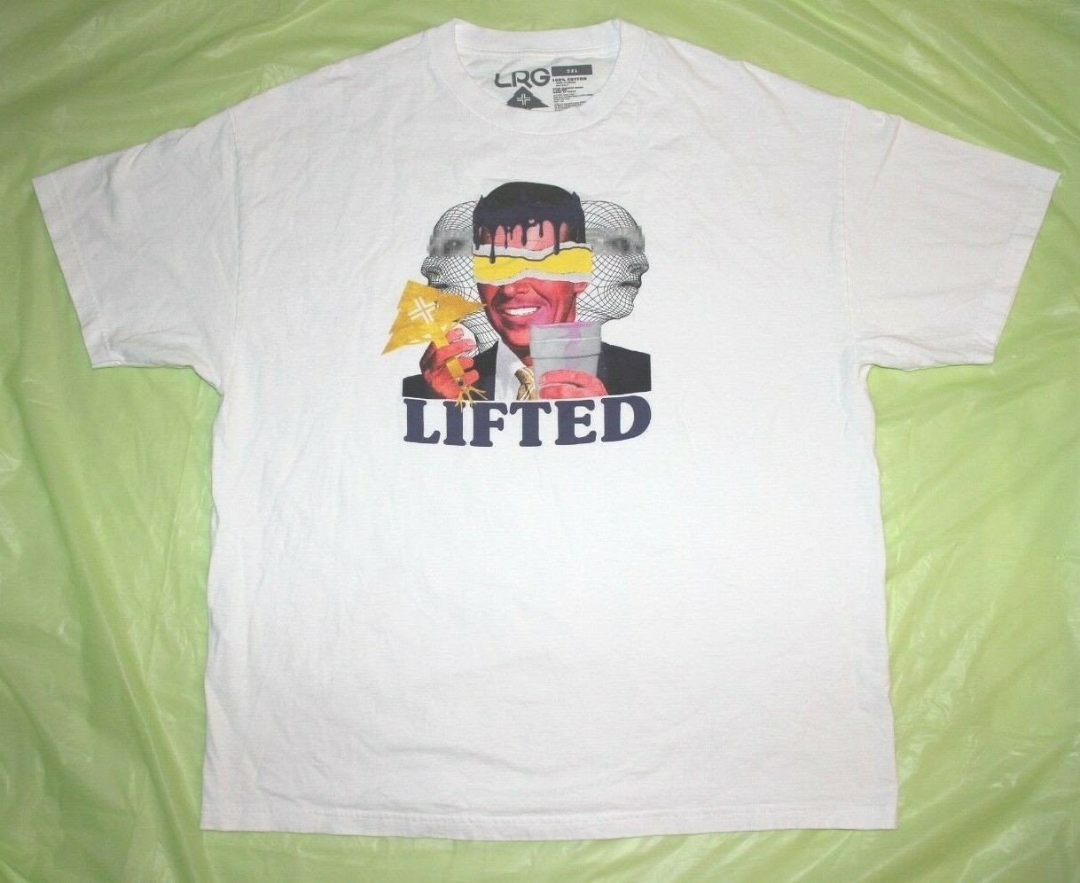 LRG Lifted Research Codeine Sizzurp Tree White T shirt Lean 2XL Size ...