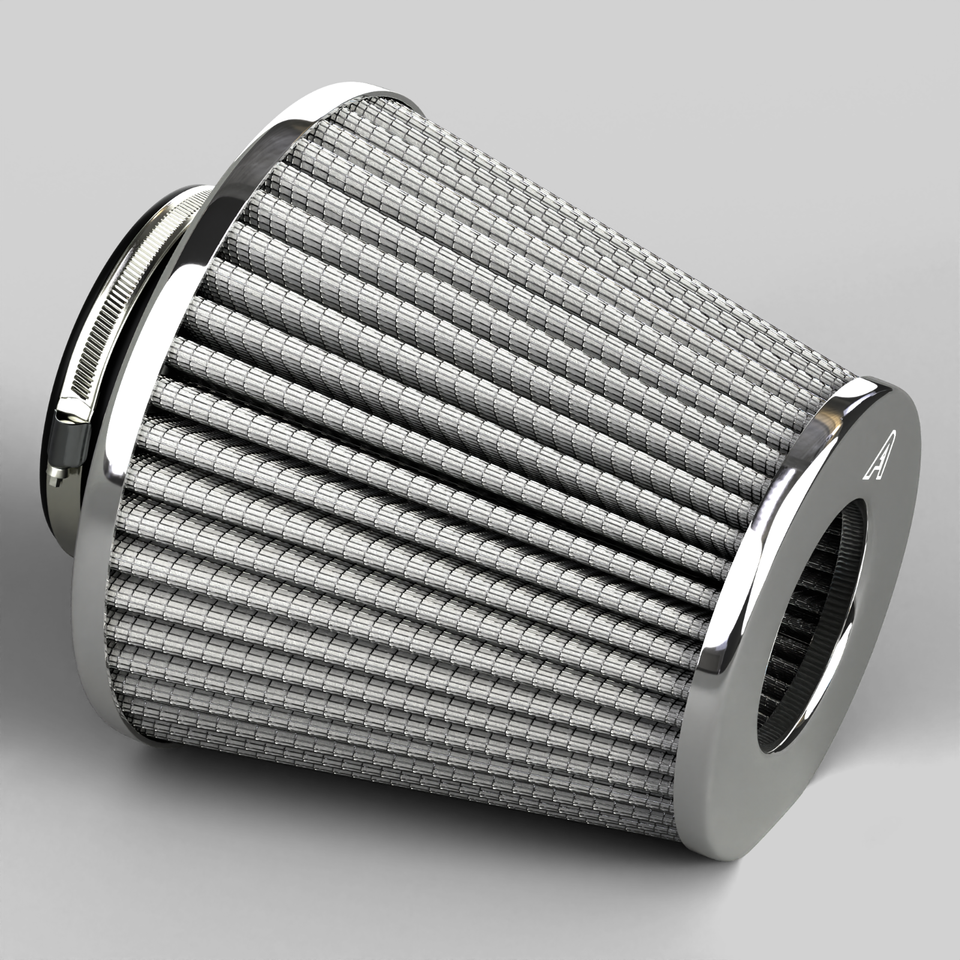 UNIVERSAL 75mm 3" AIR FILTER NECK CONE INDUCTION HIGH FLOW CAR ...