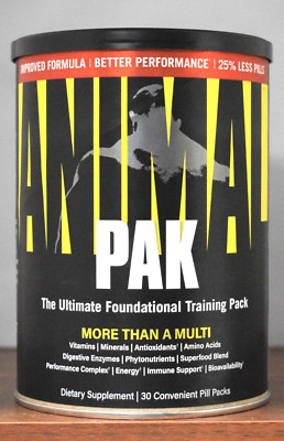 Universal Nutrition ANIMAL PAK 30 Packs Training Pack Updated Formula ...