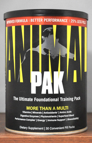 Universal Nutrition ANIMAL PAK 30 Packs Training Pack Updated Formula ...