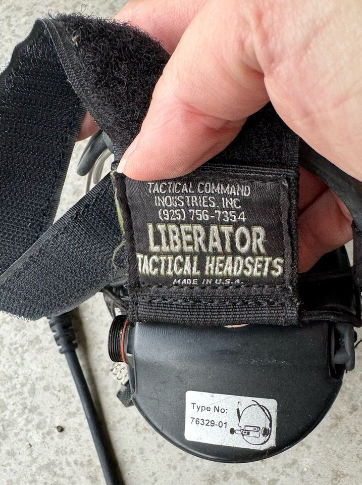 TCI Liberator II Digital Tactical Headset Type 76329-01 Command ...