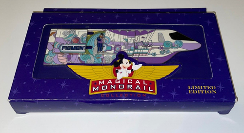 DISNEY MAGICAL MONORAIL LE 750 JUMBO PIN HTF GIANT PURPLE FIGMENT PIN ...