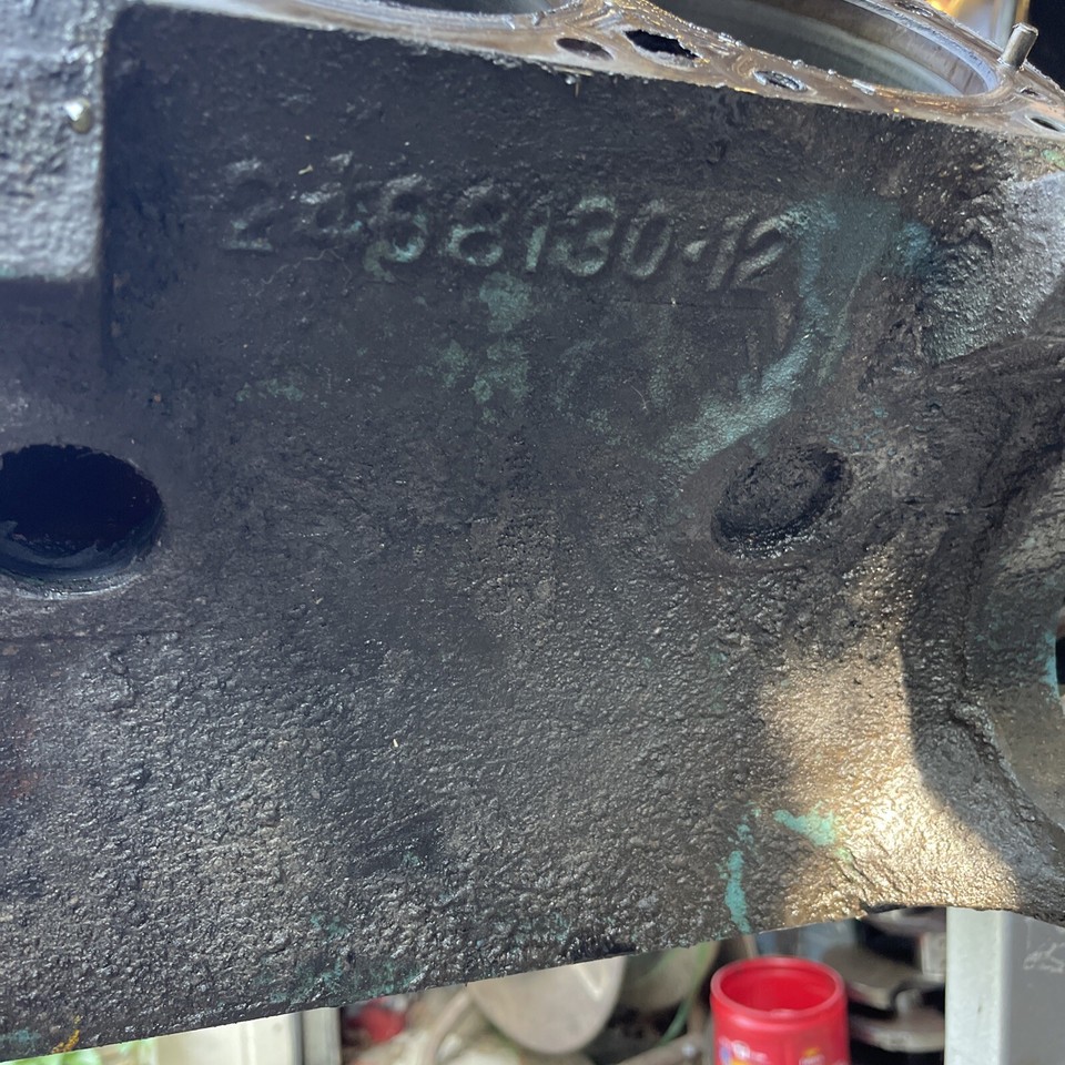 1970 F383 Big BLK Mopar Bare Engine Block 383 STD Bore Chrysler Dodge ...