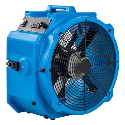 MOUNTO 1/4hp Axial Air Mover Fan Blower Fan for Drying, Cooling, Air ...