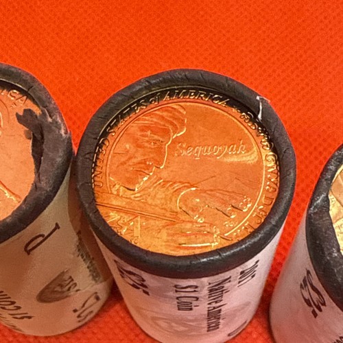 Uncirculated Rolls of Native American Dollars 2014,17,18,19,2023 All 5 ...