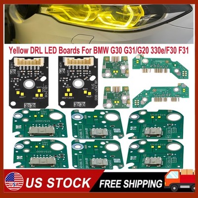 CSL Yellow DRL LED Boards For BMW G30 G31/G20 330e/F30 F31 Daytime ...