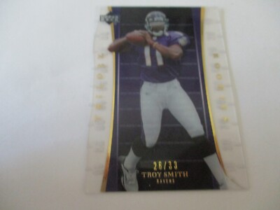 2007 Upper Deck Trilogy Clear Troy Smith Card #120 Serial #26/33 | eBay