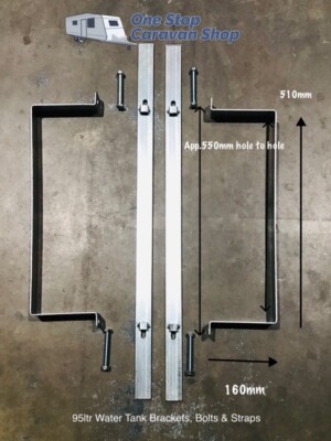 95L Water Tank Mounting Brackets, Straps nuts & bolts kit | eBay Australia
