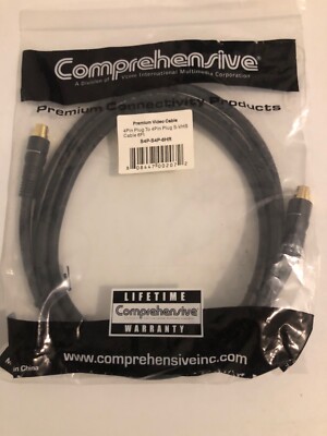 Comprehensive, S4P-S4P-6HR, Pro AV/IT 4 Pin Plug to Plug S-VHS Cable ...