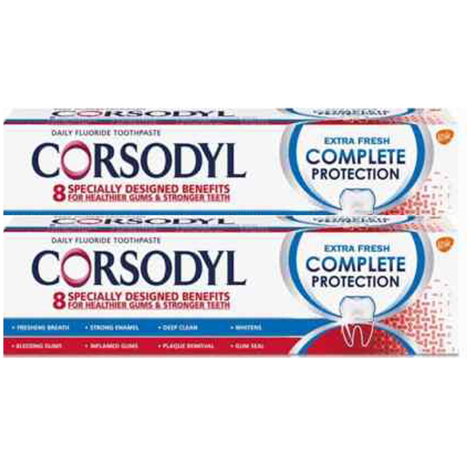CORSODYL Complete Protection Toothpaste Extra Fresh 75ml-Choose Your ...