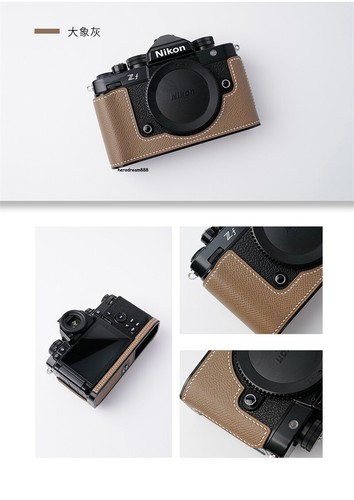 Handmade Half Case For Nikon Zf Genuine Leather Cover Camera Insert New ...