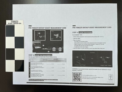 2015 - 2024 Ford F150 / F250 / F350 Pro Trailer Backup Assist Sticker ...