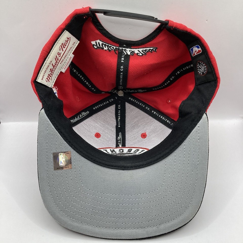 Mitchell & Ness Toronto Raptors NBA Claw Mark Red Snapback Hat Cap Flat ...