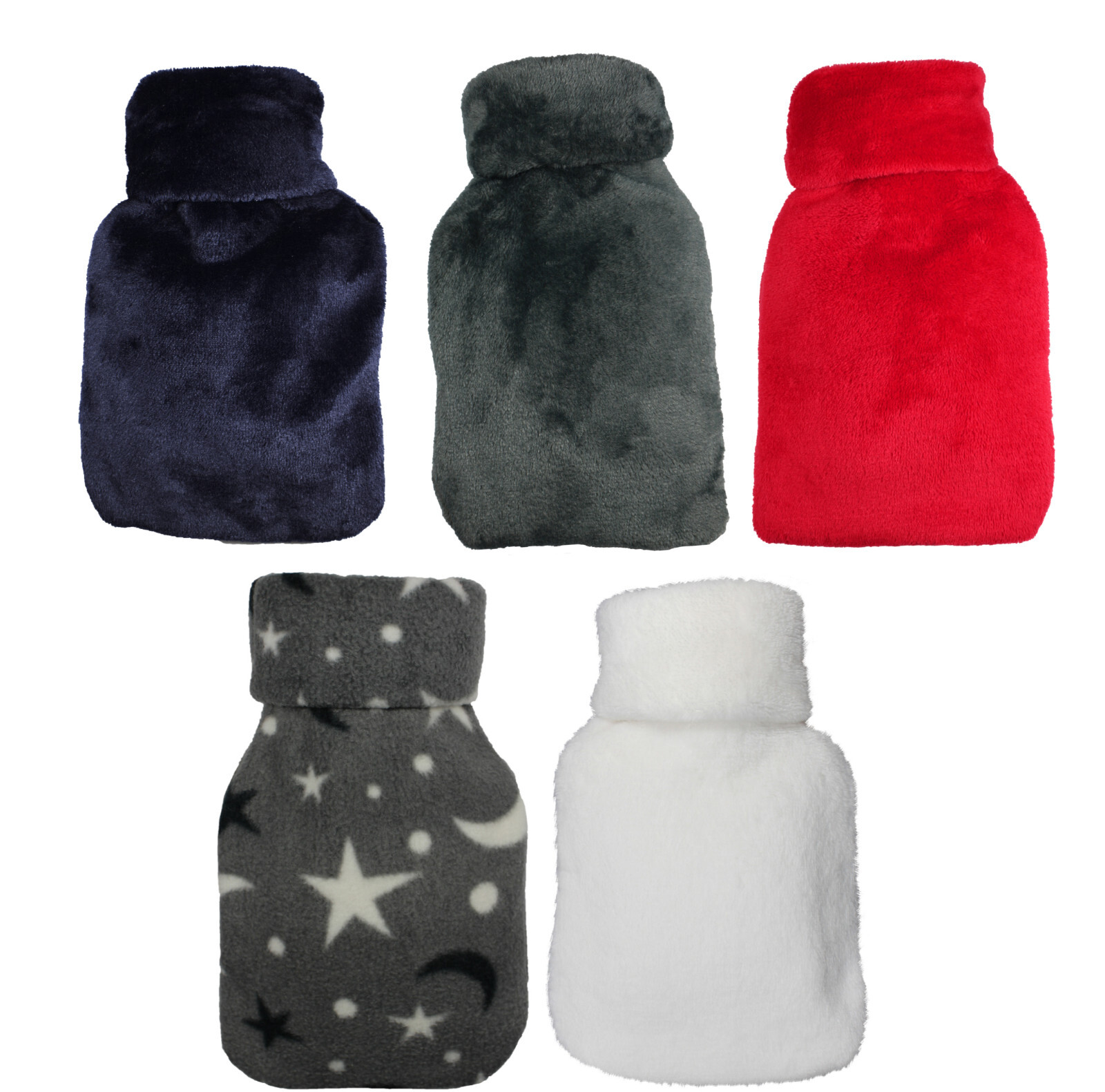 Mini 0.5L Hot Water Bottle & Fleece Cover | eBay