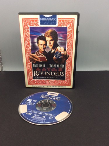 Rounders (DVD, 2004) Matt Damon Edward Norton Card Hustlers Poker ...