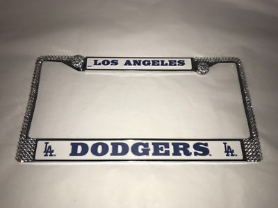 LOS ANGELES DODGERS Baseball License Plate Frame Made With Swarovski ...