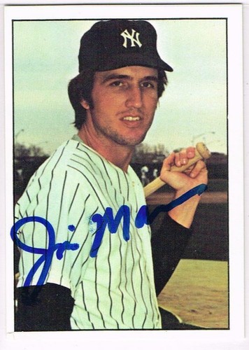 Original Autograph of Jim Mason of the NY Yankees on a 1975 SSPC Card ...