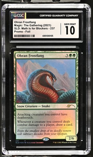 OHRAN FROSTFANG Secret Lair Foil Rare CGC 10 MTG [Nostalgium] | eBay