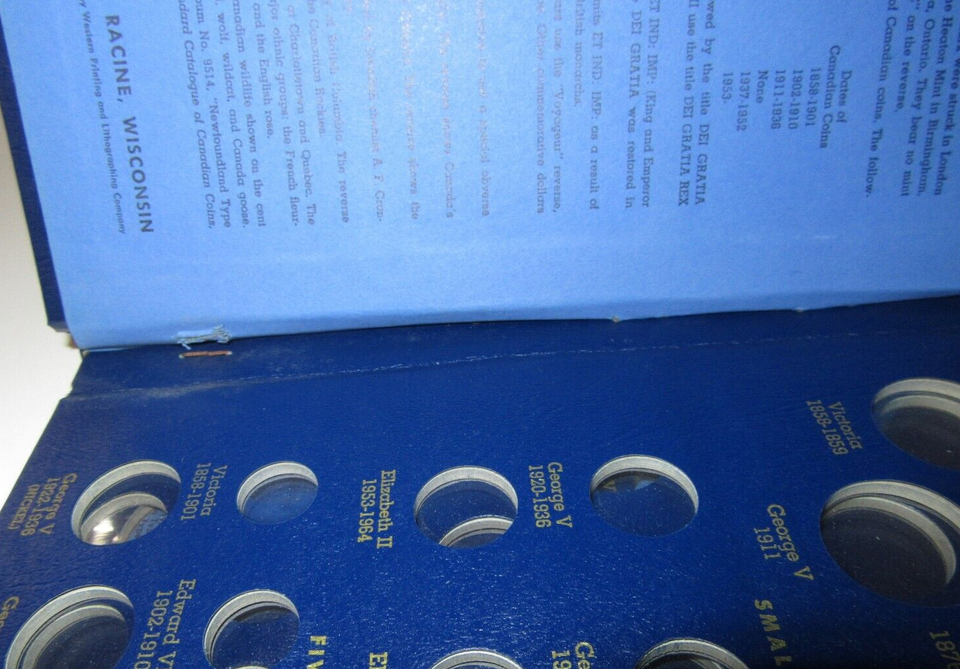 Whitman Bookshelf Album #9522 Canada Type Set, Small Coins NOS NEW ...
