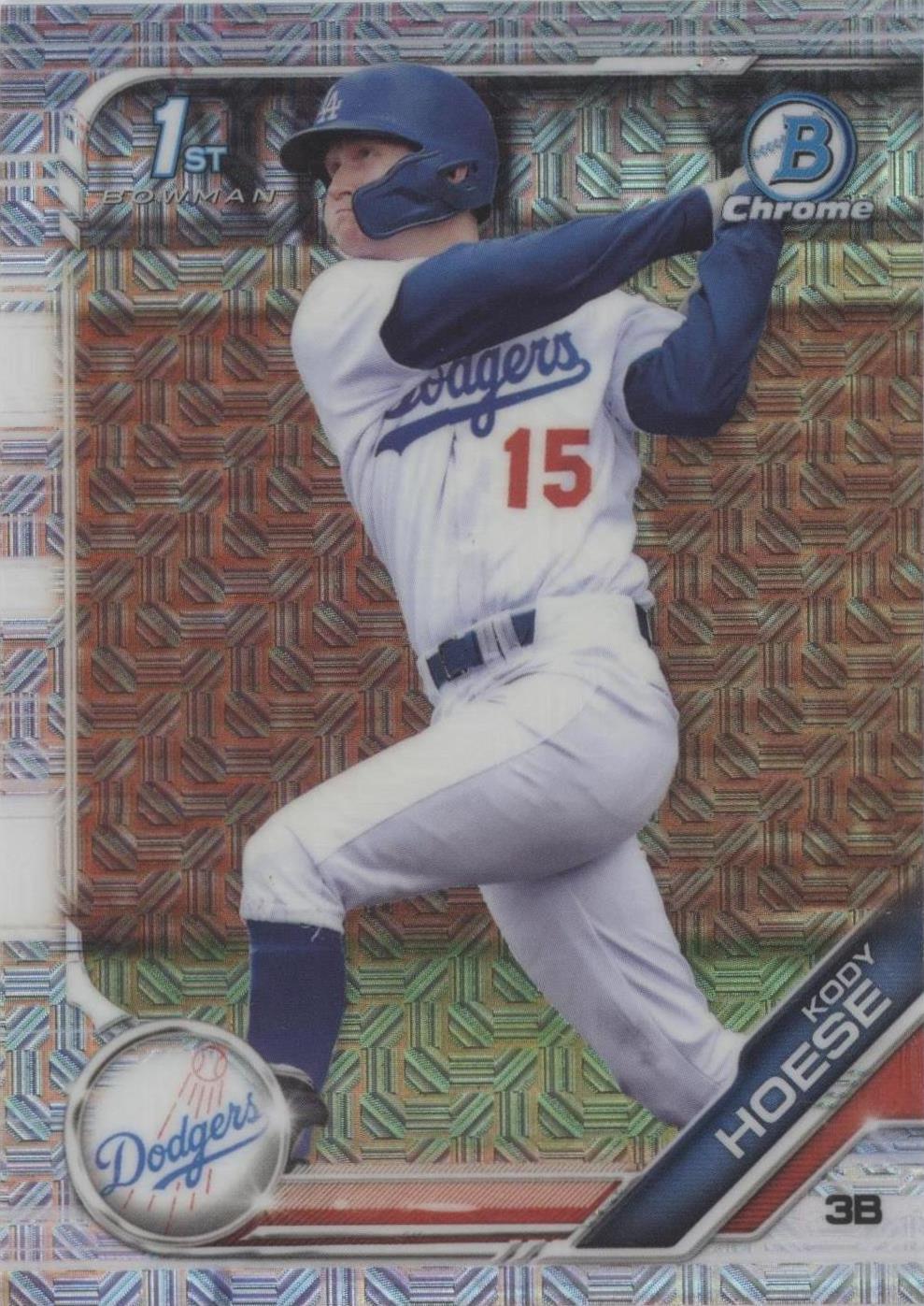 2019 Bowman Draft - Chrome Kody Hoese #BDC-187 Mojo Refractor (RC) for ...