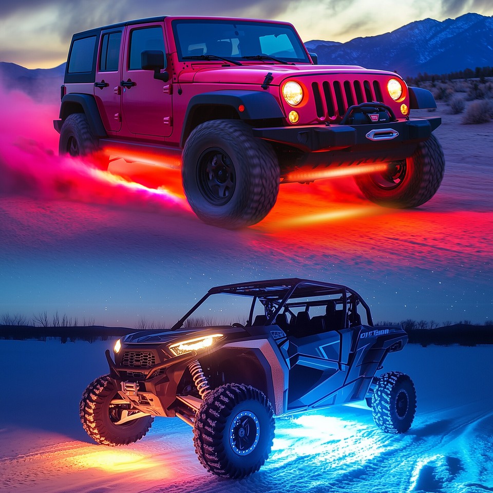 6PC RGB LED Dream Light Underglow Neon Kit Strip For Chevrolet Corvette ...