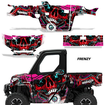 UTV Graphics kit Decal for Polaris Ranger 1000 XP 2 Door 2018-23 Frenzy ...