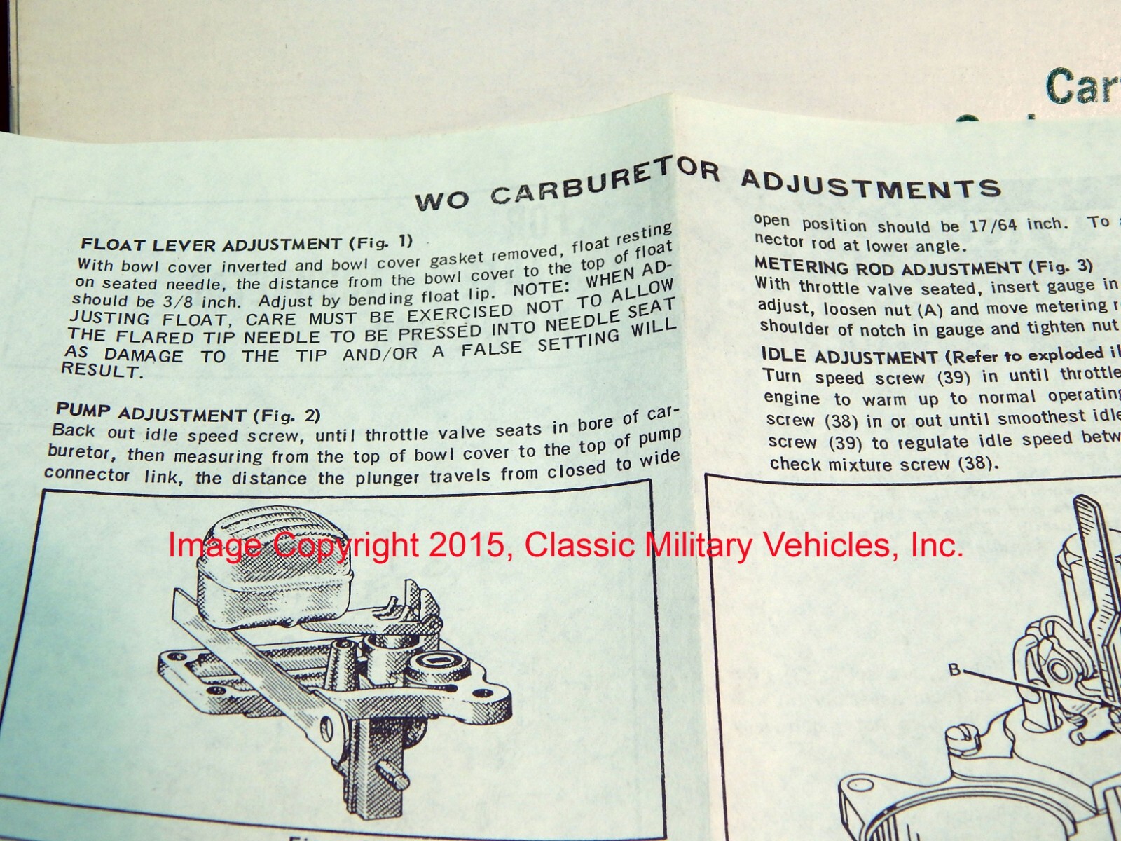 Carter WO Carburetor Rebuild Kit. NOS Original Carter Brand Kit. Willys ...