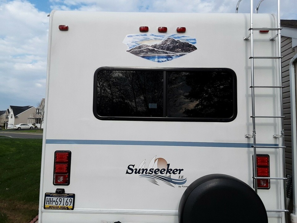 Black Rock Mountian Graphic Mural Fit wall RV Camper Motorhome Trailer ...