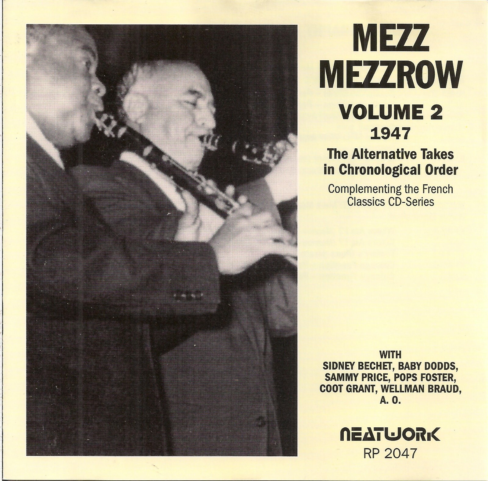 Mezz Mezzrow - Volume 2 (1947) - The Alternative Takes In Chronological ...