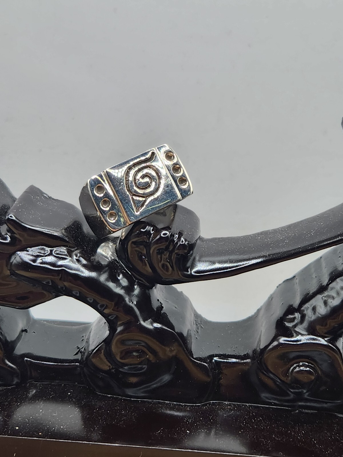 Sterling Silver 925 Signet ring,heavy anime character ring, new, hand ...