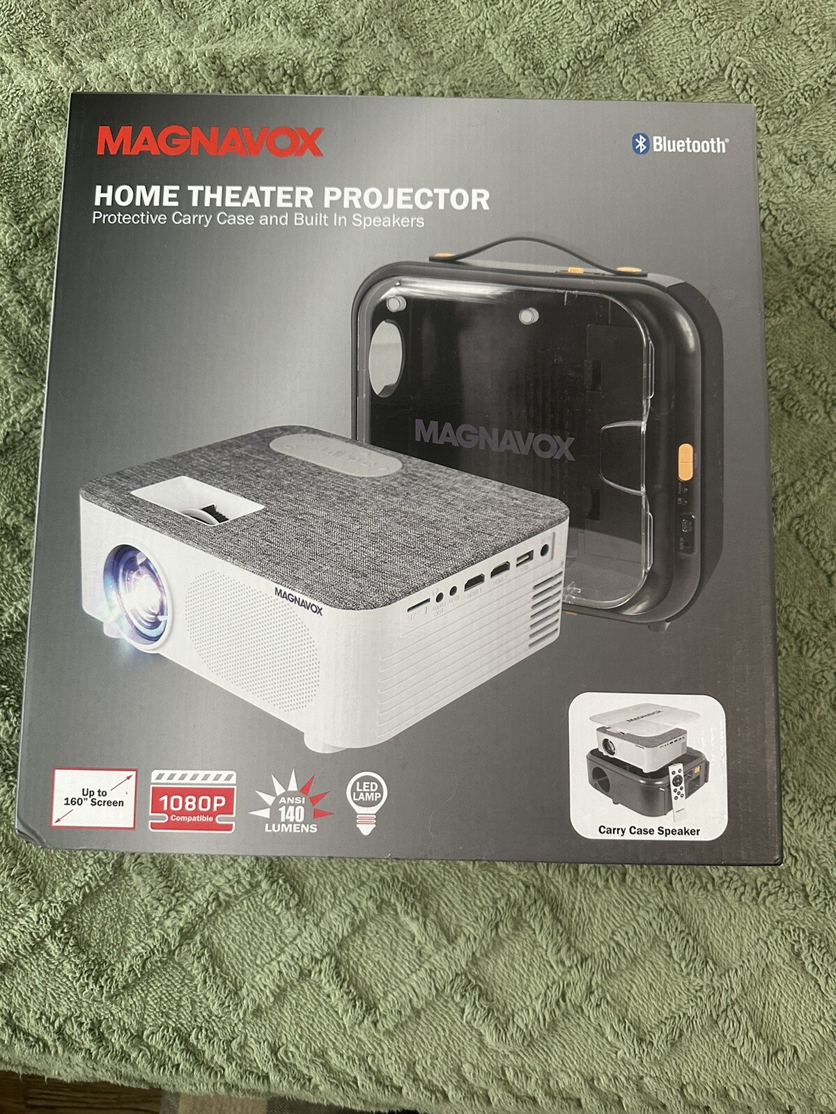 Magnavox MP601 1080p Home Theater Projector with Bluetooth - White for ...