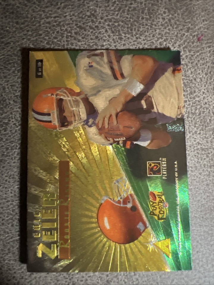 Eric Zeier Georgia Bulldogs Cleveland Browns Rookie Rising Pinnacle 6 ...