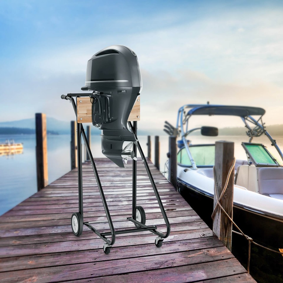 315 LBS Outboard Boat Motor Stand Carrier Cart Dolly Storage Pro | eBay