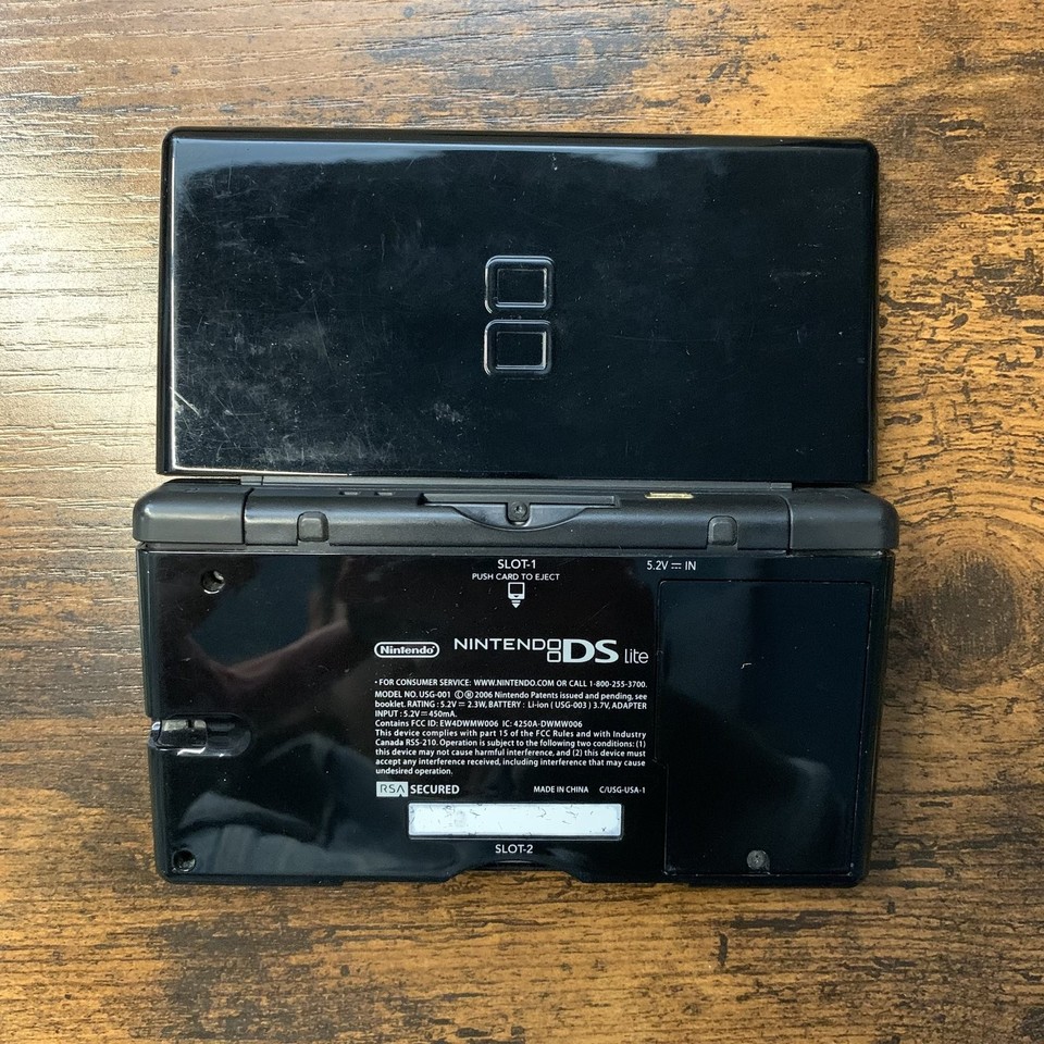 Nintendo DS Lite Black Handheld Gaming System Console FOR PARTS | eBay