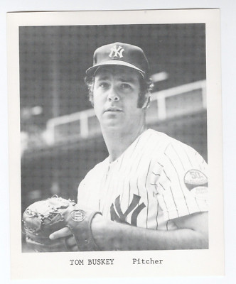 1974 Syracuse Chiefs (New York Yankees) 4" x 5" Team Issue Tom Buskey ...