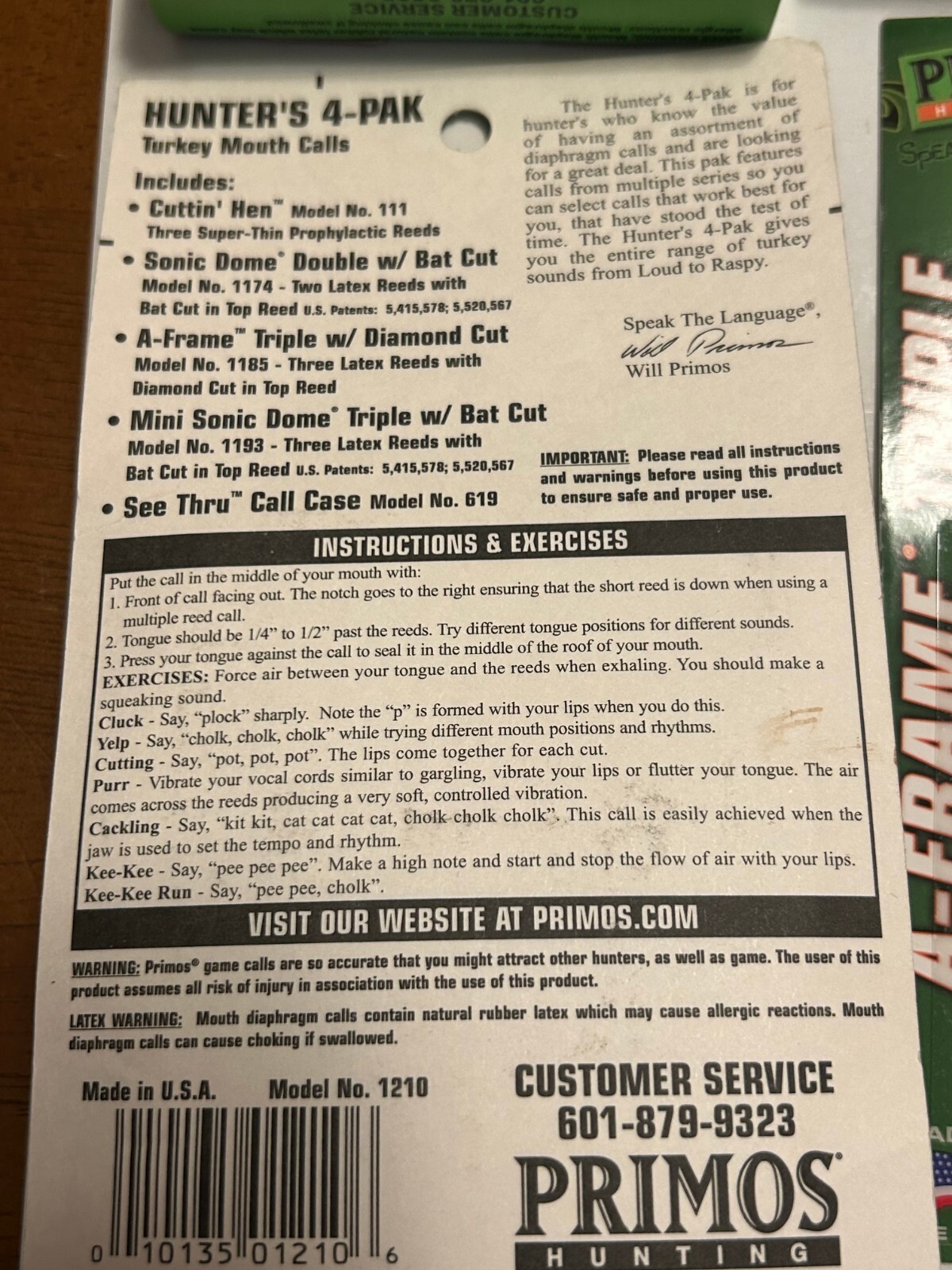 Primos Turkey Mouth Calls - LOT of 10 (NEW unponed in box) | eBay