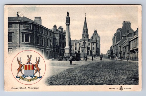 RPPC VINTAGE BROAD STREET PETERHEAD VERITAS VINCIT POSTCARD AX | eBay