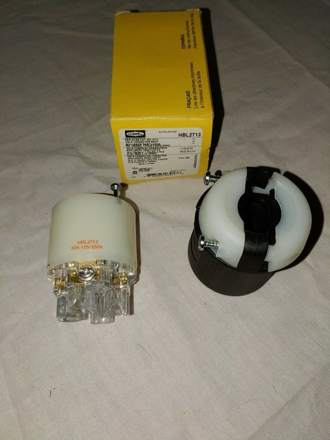 Hubbell HBL2713 Connector 30a 125/250v Twist Lock for sale online | eBay