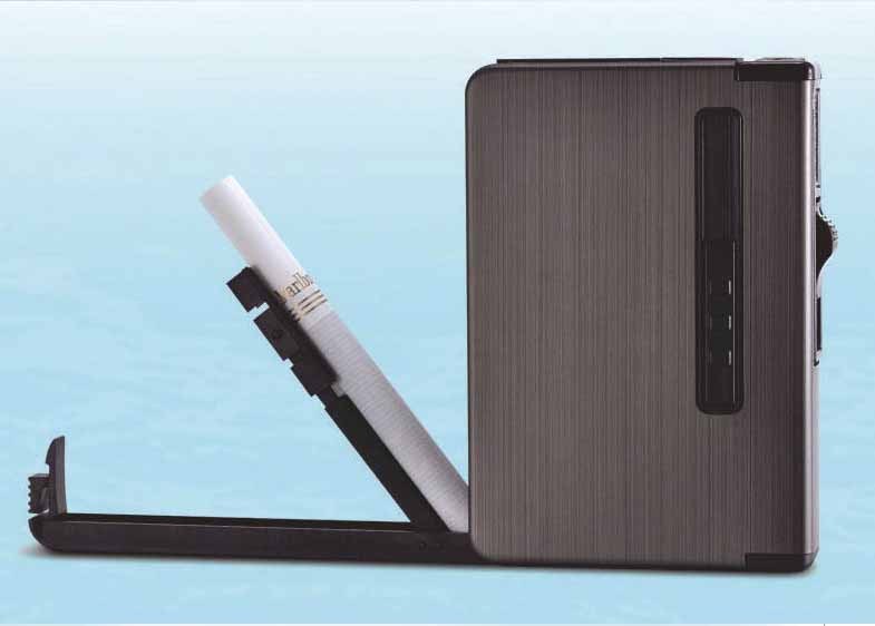 Automatic Cigarette Case Dispenser with Built in Torch Butane Lighter ...