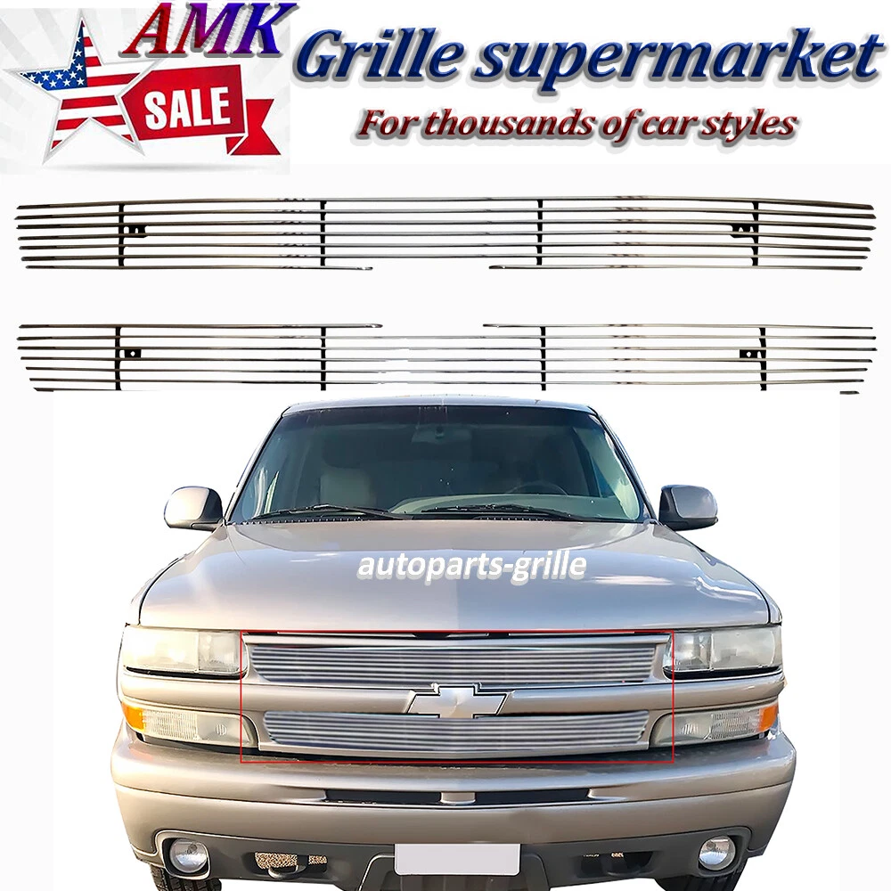 Grilles For Chevrolet Silverado 2500 HD Black Billet Grille Insert For ...