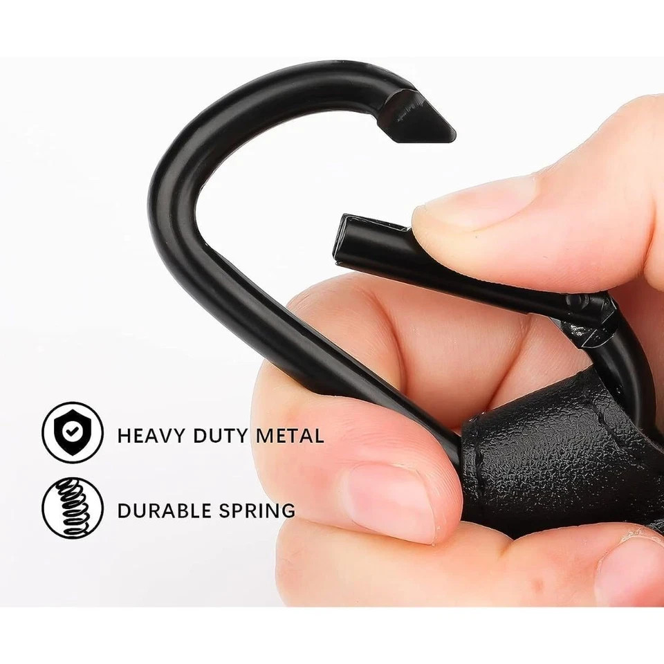 2X Leather Buggy Clips Pram Hooks for Bags Baby Pushchair Clips ...