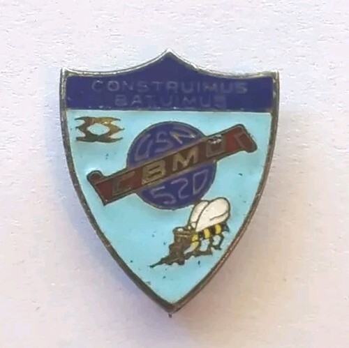 WW2 USN 502nd CMBU Seabees Sterling Unit D.I. Pin - Naval Construction ...