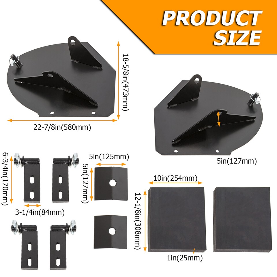 Snow Plow Blade Wing Extensions Extenders for PW22 Pro Wings Wing ...