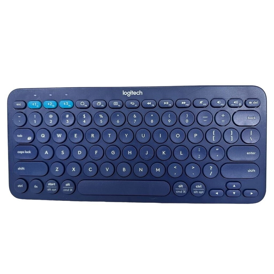 Logitech K380 Multi-Device Mini Bluetooth Keyboard Blue TESTED n ...