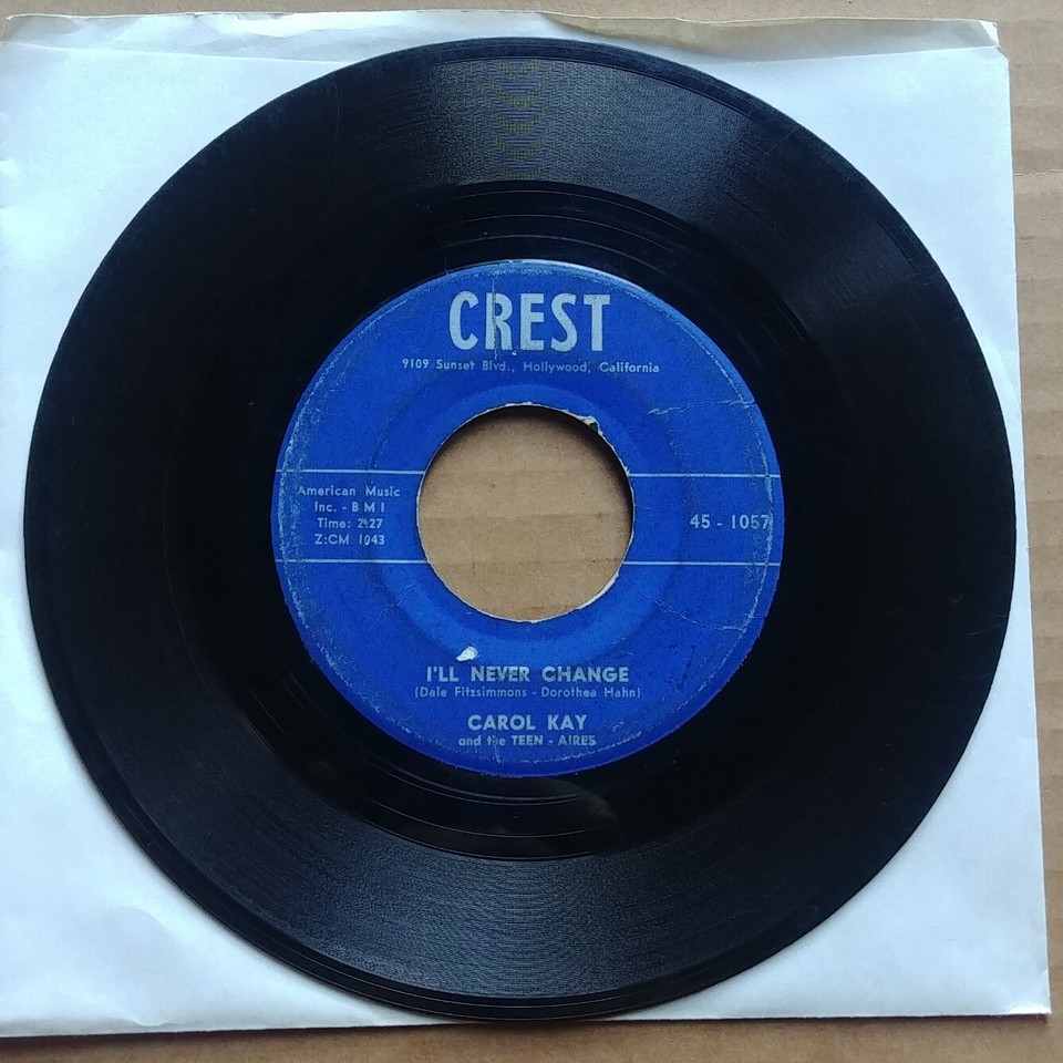 TOMMY DEE Three Stars 45 7" POP VOCAL BALLAD Record Vinyl 1959 Crest ...