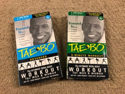 Tae Bo 8-Minute Workout Billy Blanks VHS Exercise Video 2 FOR ONE MONEY ...