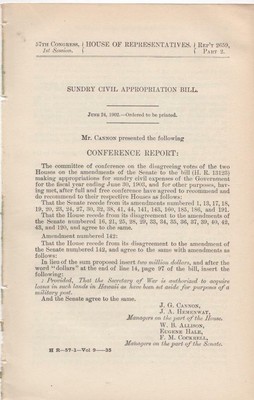 House of Representatives: Sundry Civil Appropriation Bill - June 24 ...